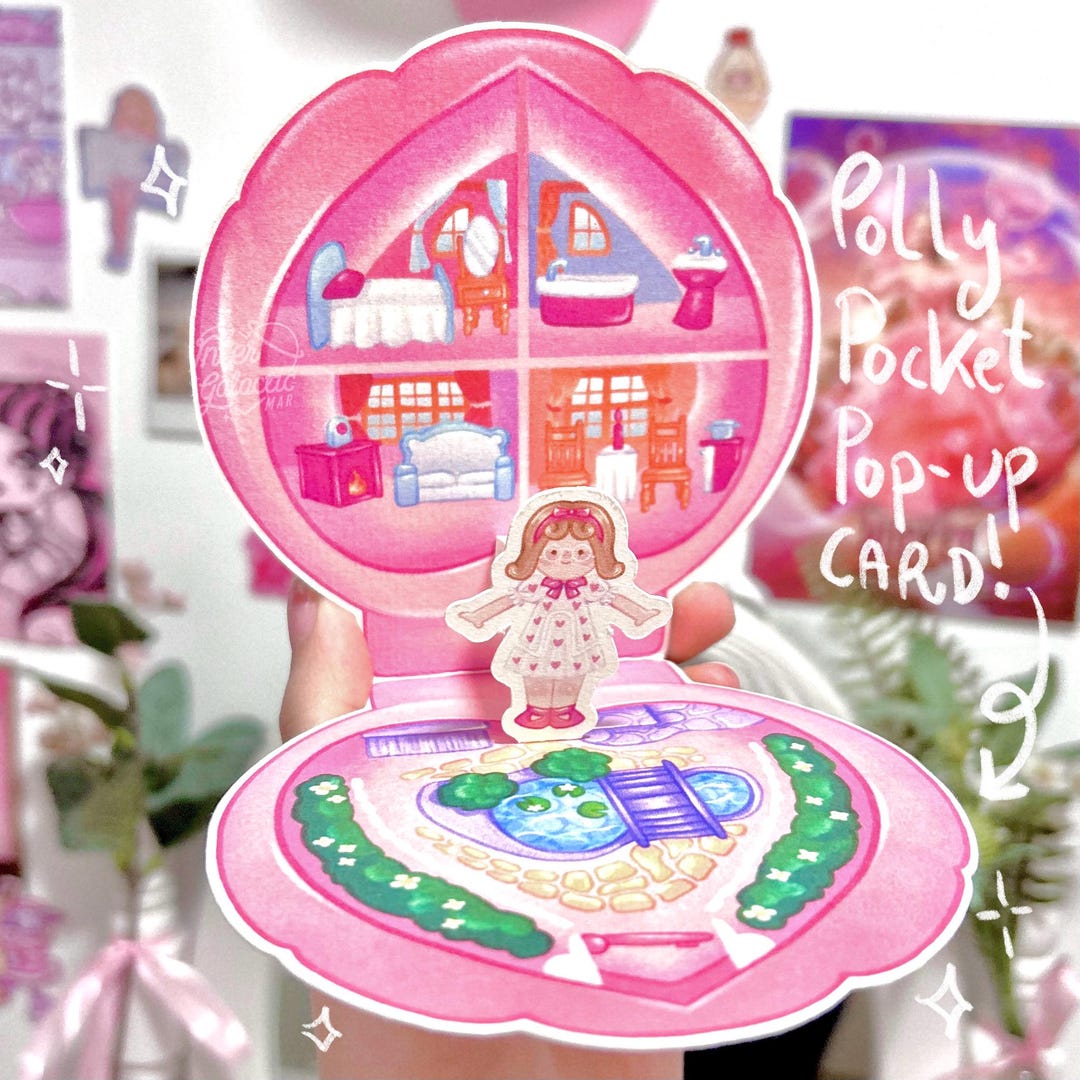 Polly Pocket Pop up Card - Etsy