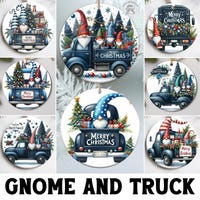 Christmas Gnome PNG, Vintage Red Christmas Tree Clipart, Winter Gnomes ...