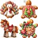20+ Gingerbread Animals Christmas Clipart Bundle, Watercolor ...