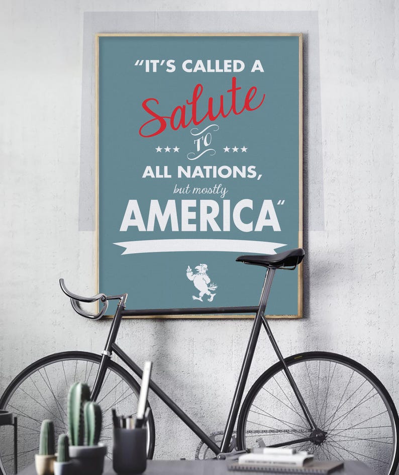 Its Called A Salute to All Nations Salute Posters, America Wall Art ...