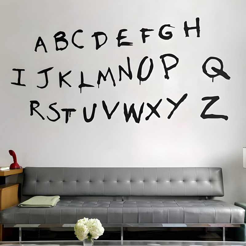 Alphabet Wall Decals - Etsy