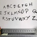 Scary Alphabet Wall Decal as on the Wall. TV Series Alphabet Decal ...