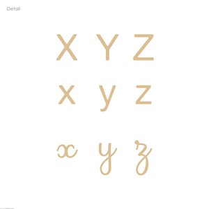 Alphabet Wall Decal With 3 Types. Alphabet Decal. Letters Alphabet ...