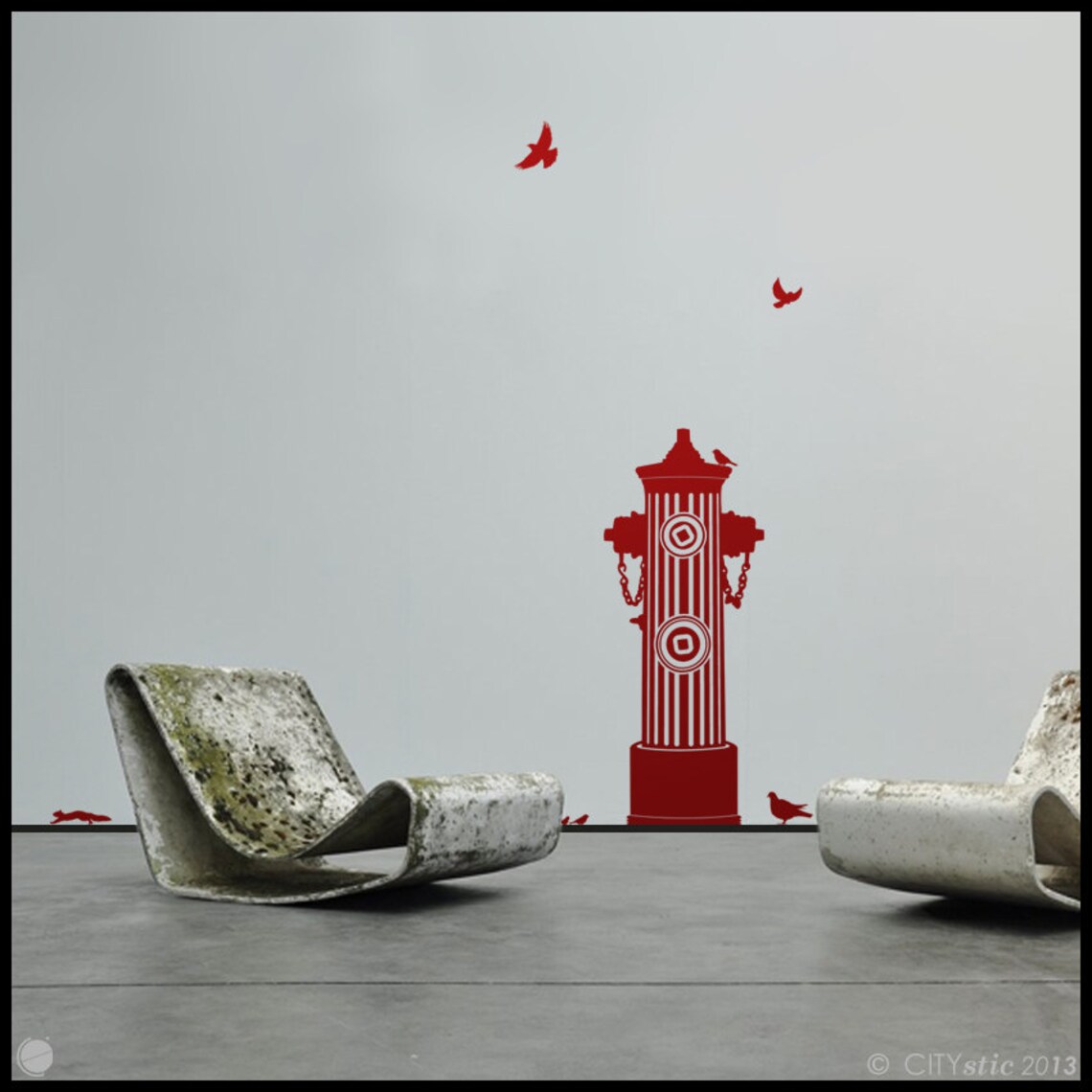 MONTREAL WALL DECAL : Fire Hydrant in Downtown Montreal - Etsy