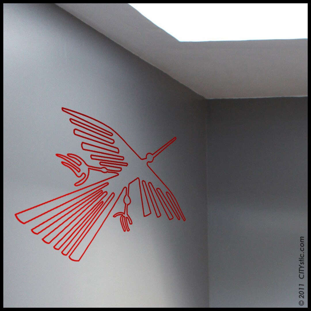 NAZCA - WALL DECAL : the Flying Condor. Lines From Nazca, Peru. as in ...