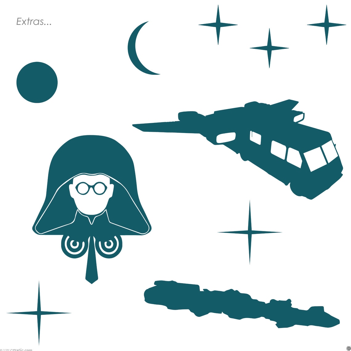 Spaceballs Decal: 'once Upon a Time Warp' Movie Wall Sticker - Etsy