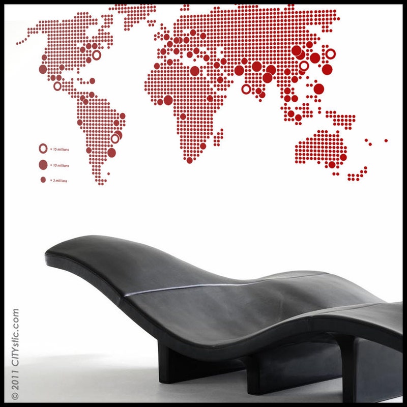 Big Map Decal - Etsy