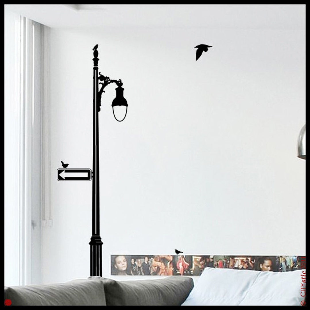 Montreal Street Lamp Wall Decal: Classic Park Avenue Style - Etsy