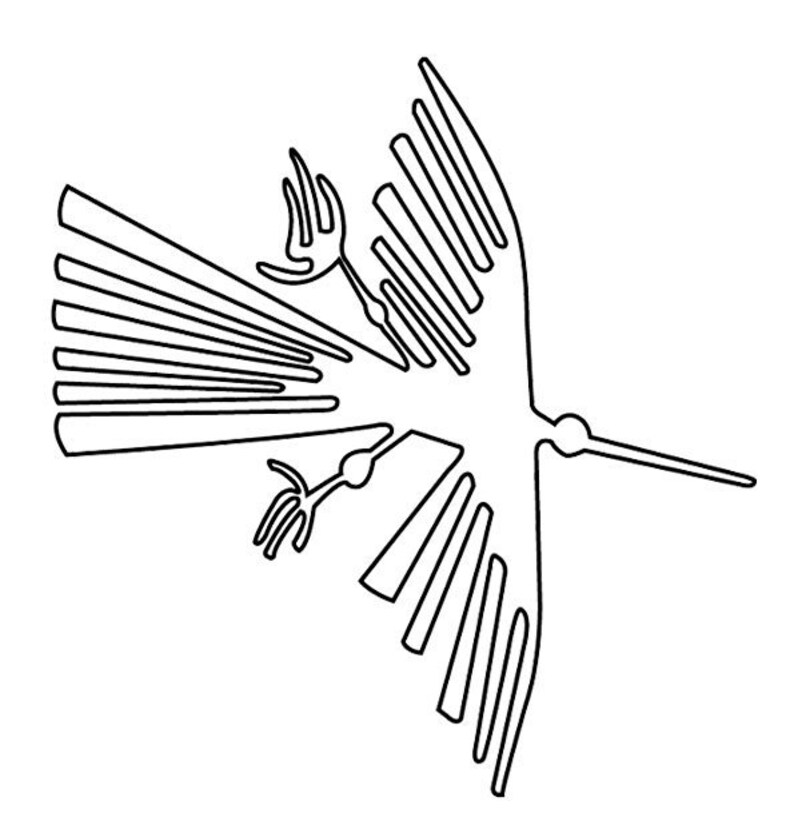 NAZCA - WALL DECAL : the Flying Condor. Lines From Nazca, Peru. as in ...