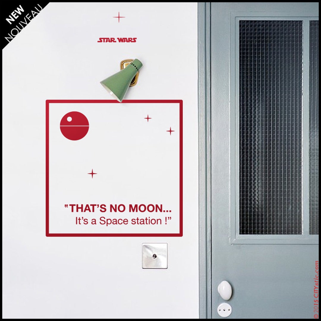Star Wars Wall Decal: That's No Moon - Obi Wan Quote - Etsy