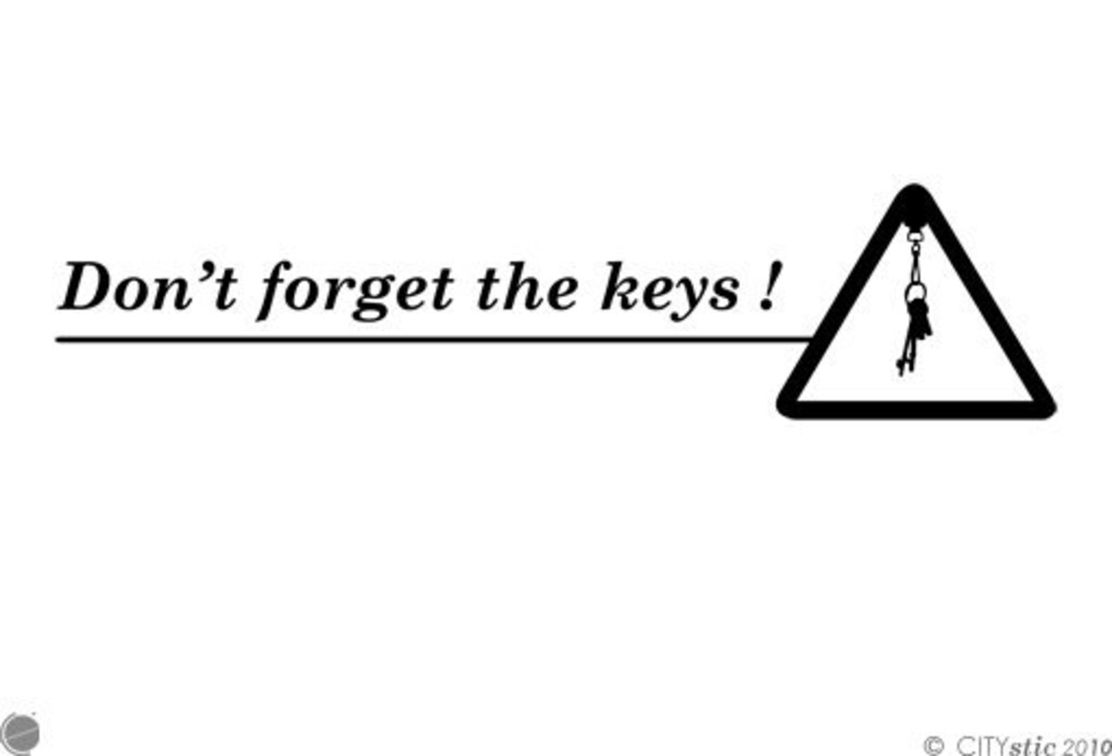 GRAPHICAL : Don't Forget Your Keys Warning Sign for Door - Etsy