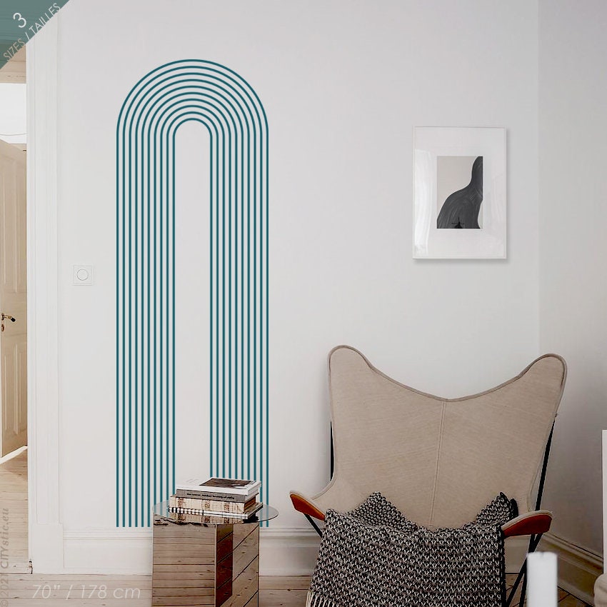 Arch Wall Decal Arch in Line Wall Decal Arch Wall Sticker | Etsy