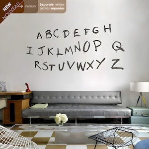 Stranger Things Inspired Alphabet Wall Decal: Separate Lettering - Etsy