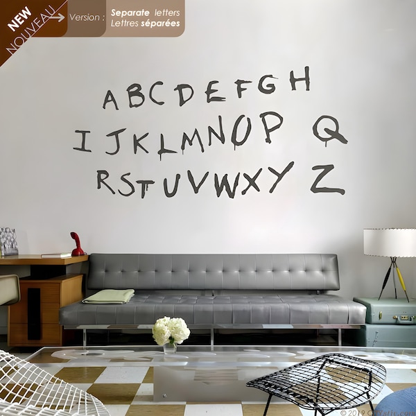 Strangers Things Alphabet Wall - Etsy