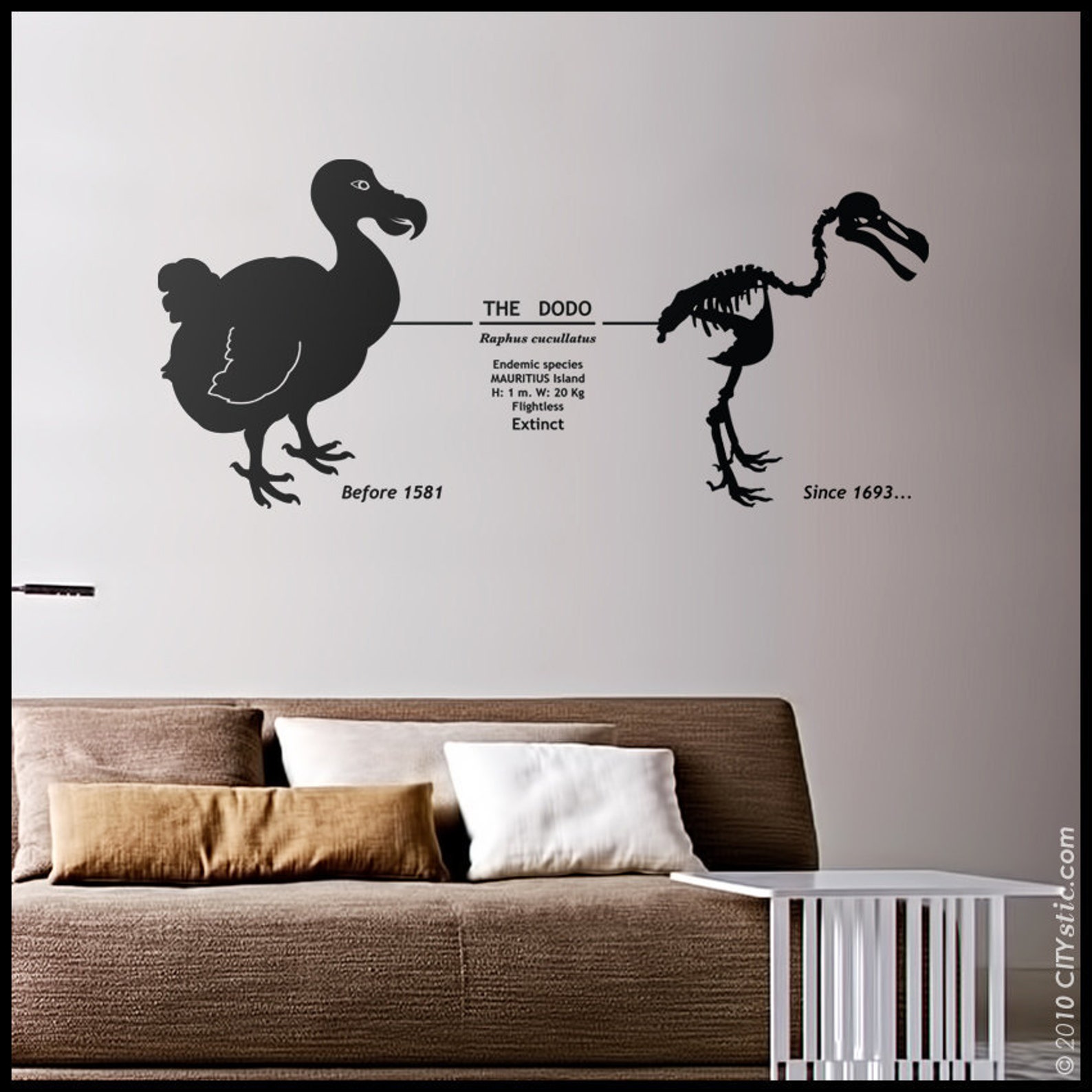ANIMAL WALL DECAL : Dodo Wall Decor Mauritius Extinct Bird - Etsy