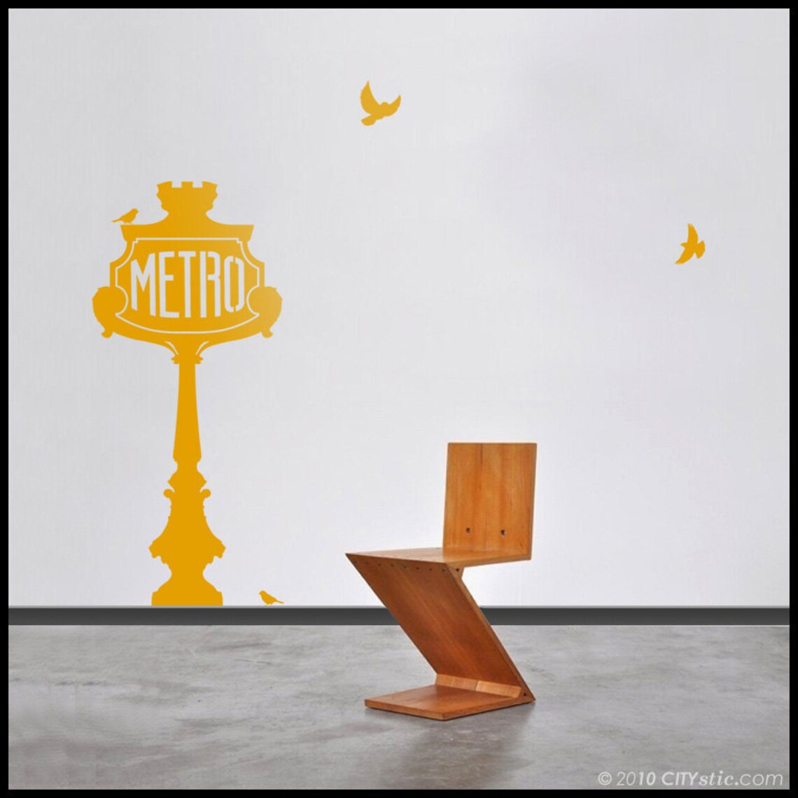 PARIS Metro WALL DECAL Metro Sign 1 Panel Decal Old | Etsy