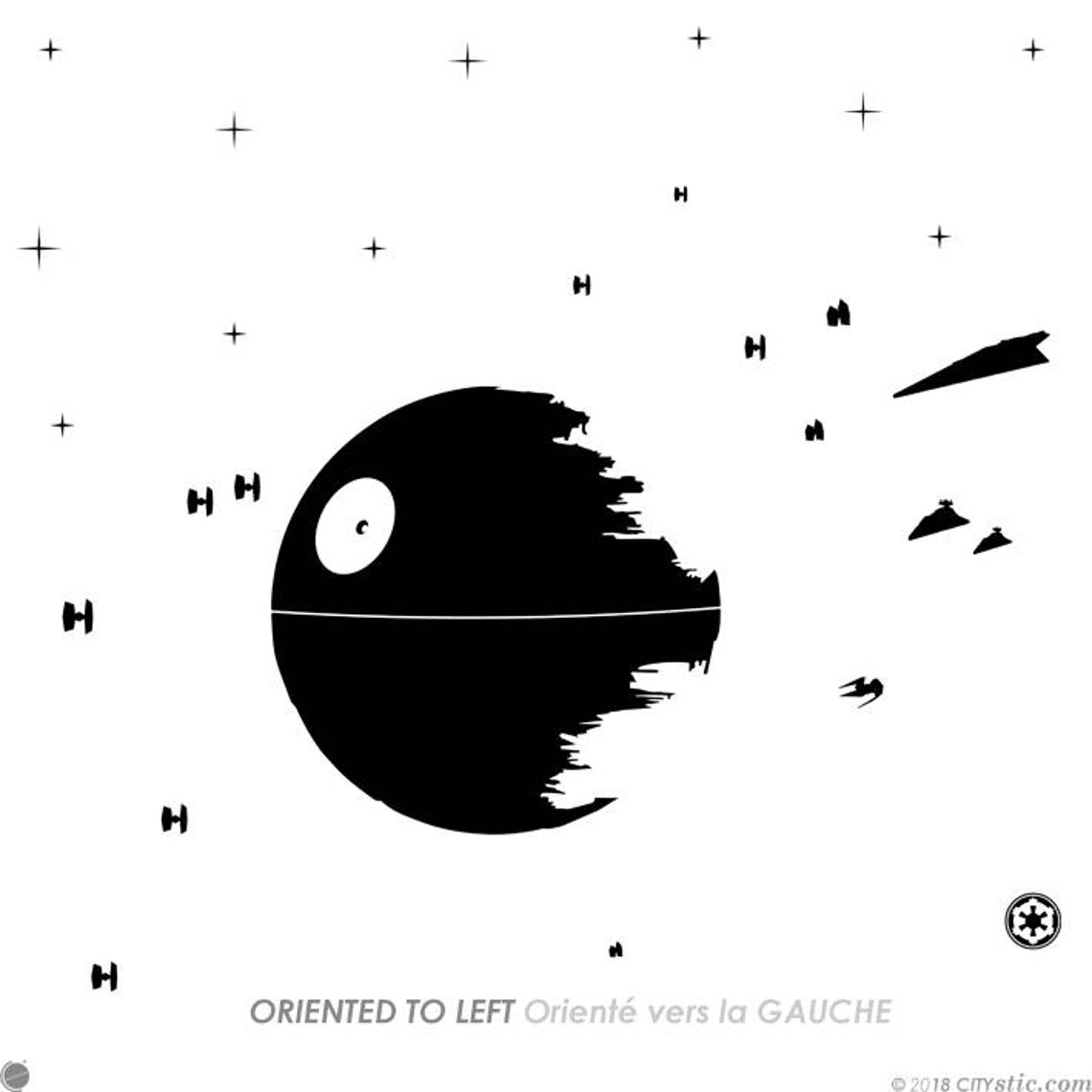 Star Wars Decal : 'death Star Decal'. Second Death | Etsy