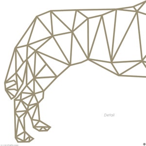 Polygonal Wolf Wall Decal / Wolf Decal / Polygon Wolf / Geometric Wolf ...