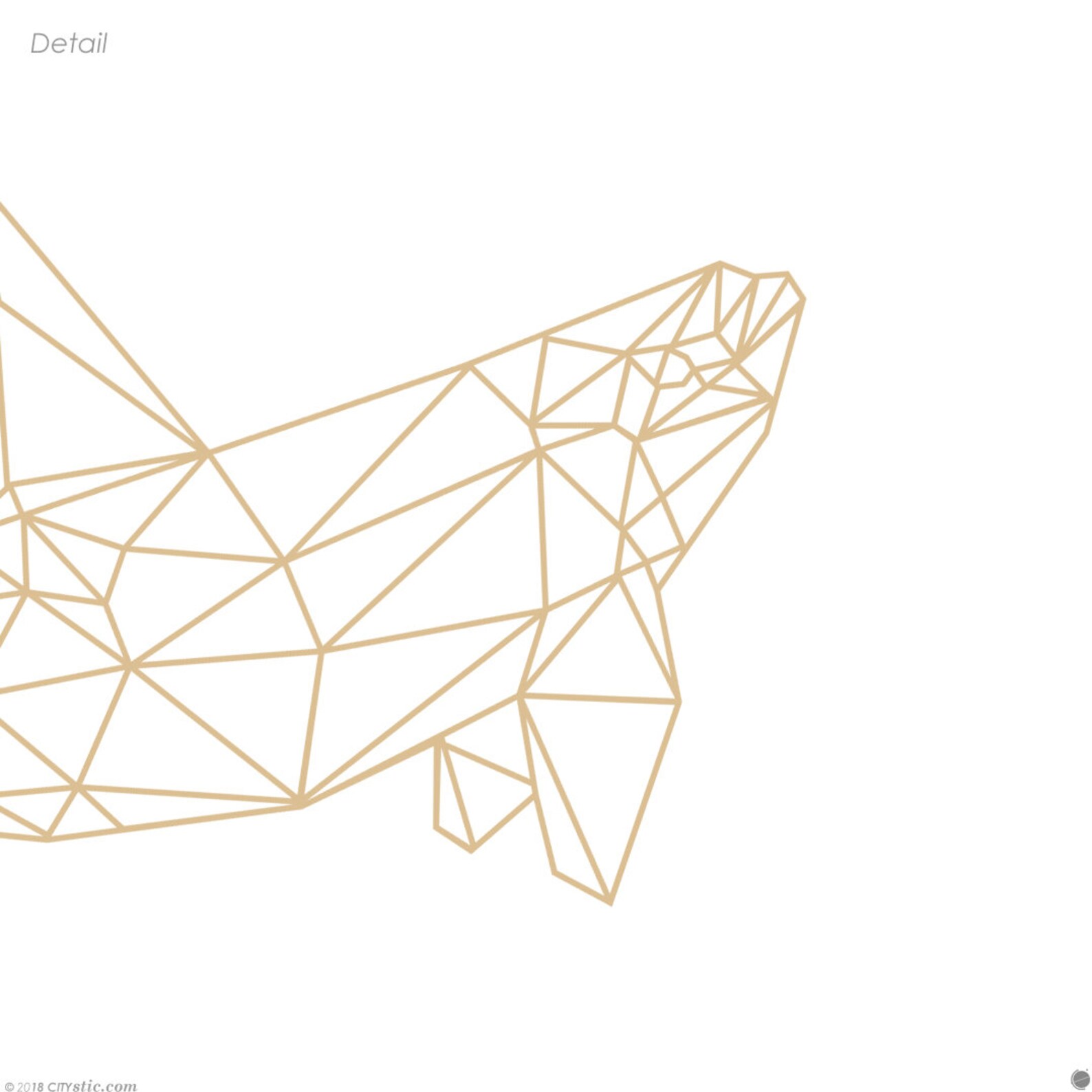 Polygonal Orca Wall Decal / Orca Decal / Polygon Orca / - Etsy