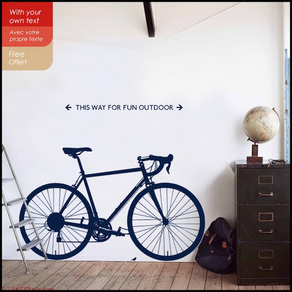 Bike Wall Decal - Etsy