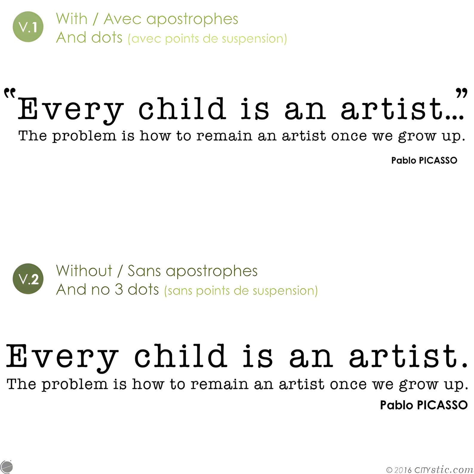 Picasso Quote Wall Decal: "every Child is an Artist" - Etsy