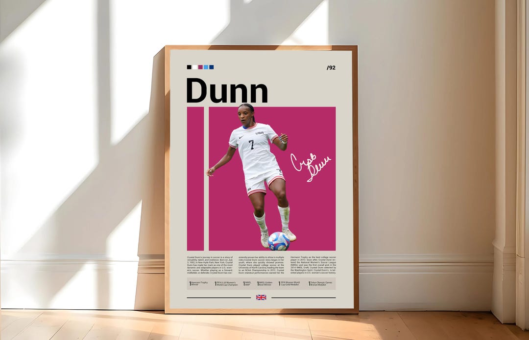 Crystal Dunn Poster, USWNT Poster, Portland Thorns Poster, Sports ...