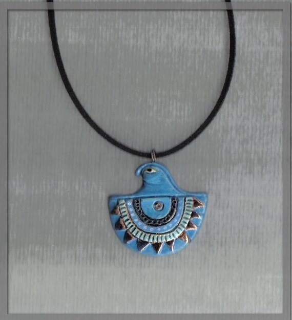 Faience Horus Pendant With Pectoral-gold Turquoise Color | Etsy