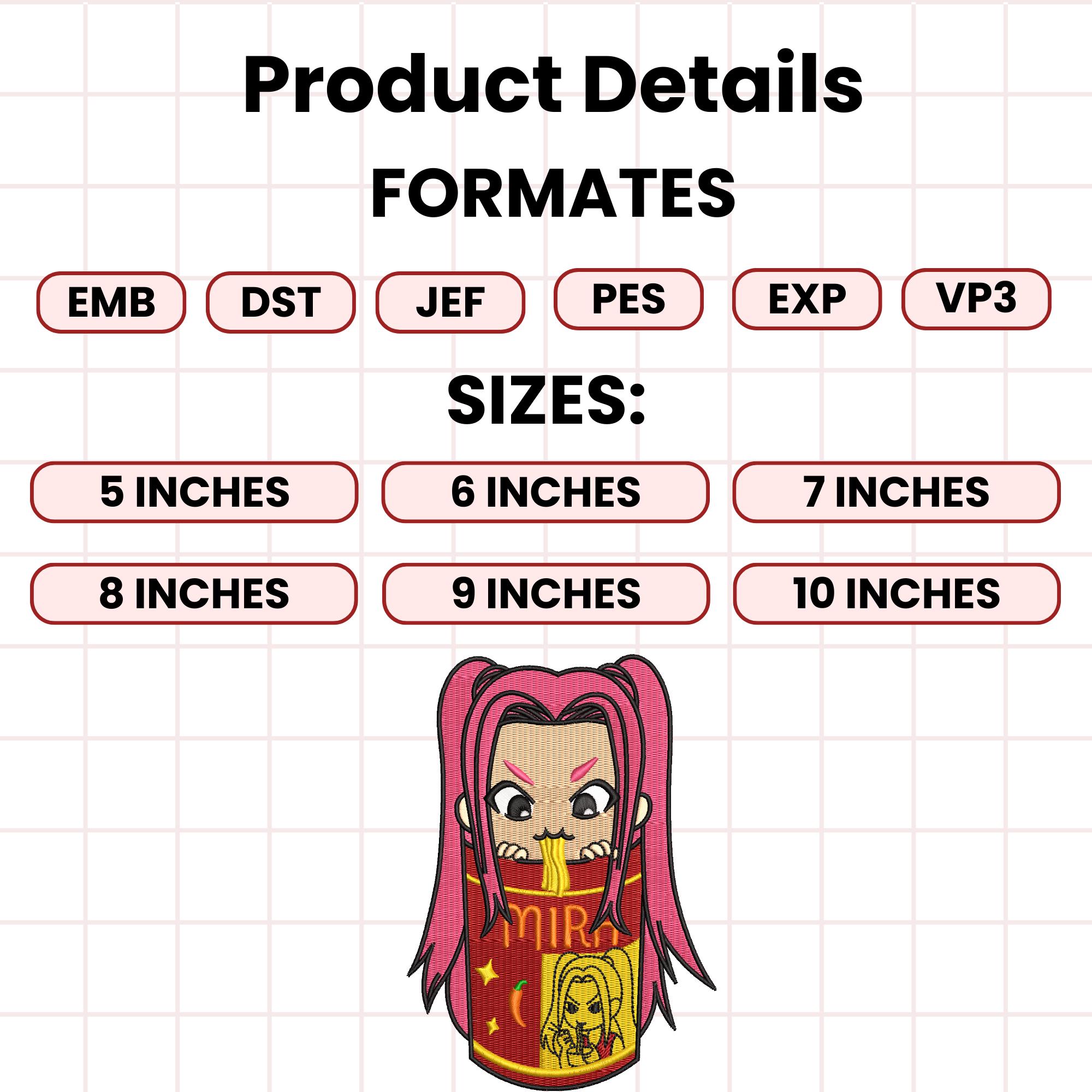 MIRA K-pop Embroidery Design, Korean Idol Fan Art Pattern, Cute K-pop ...