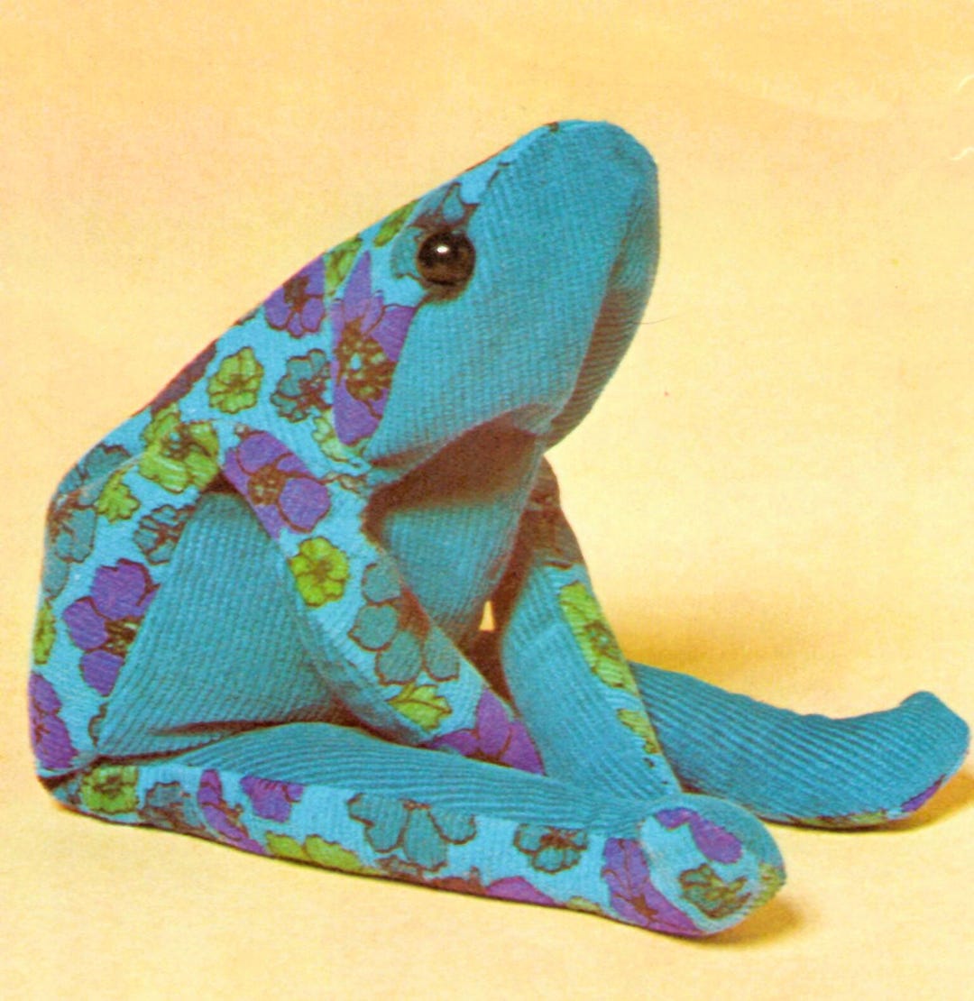 Soft Toy Patterns to Make Vintage 6 Softies-owl, Turtle, Dog, Hedgehog ...