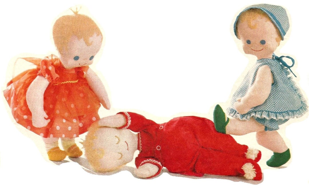 Doll Sewing Pattern,instant Download, Vintage 1950's, Doll 14 Inches ...