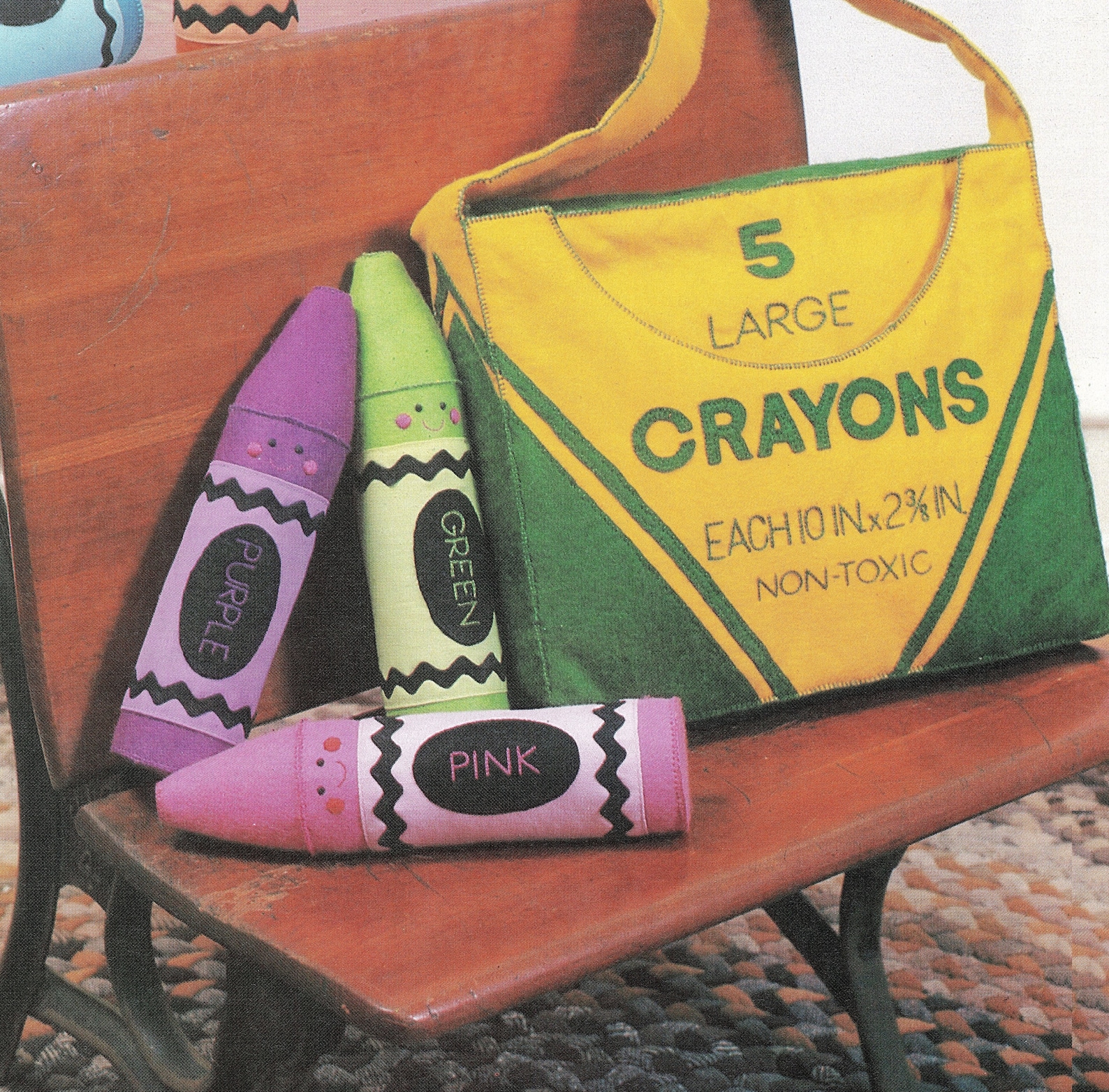 Crayon Friends-vintage Sewing Pattern-educational Learning Game-a ...