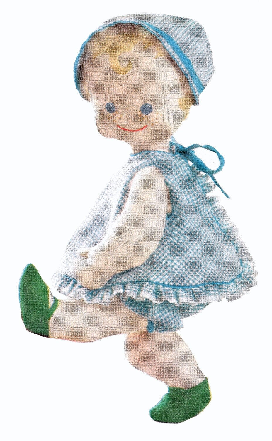 Doll Sewing Pattern,instant Download, Vintage 1950's, Doll 14 Inches ...