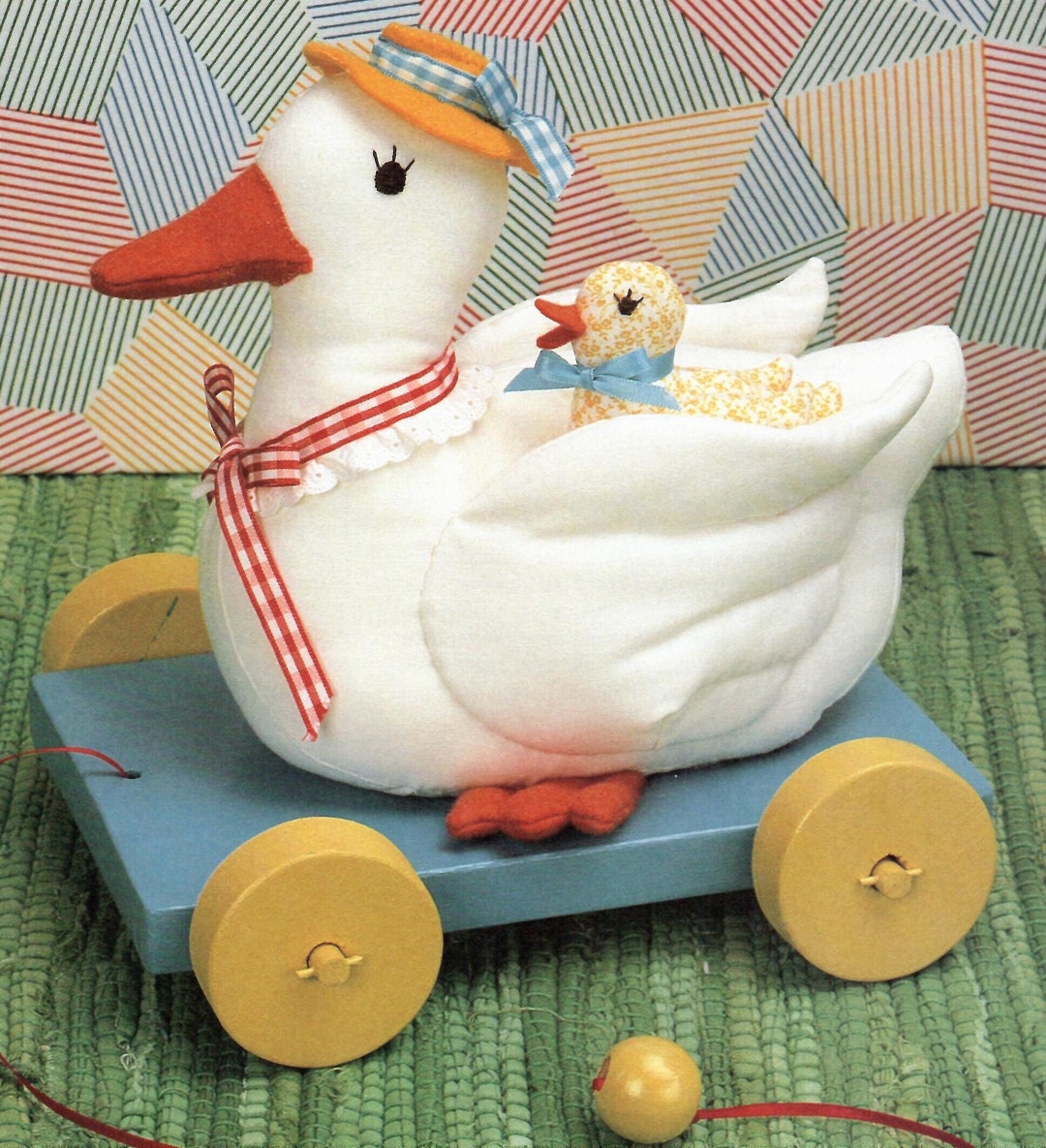 Mother Duck and Duckling Sewing Pattern and Pull Toy-vintage 1980's - Etsy