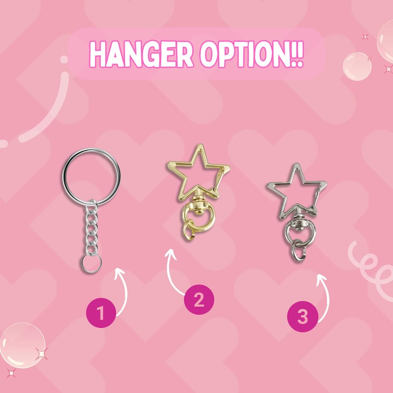 Anime Acrylic Keychain | Cute Double-sided Charm | Kawaii Key Ring Gift ...