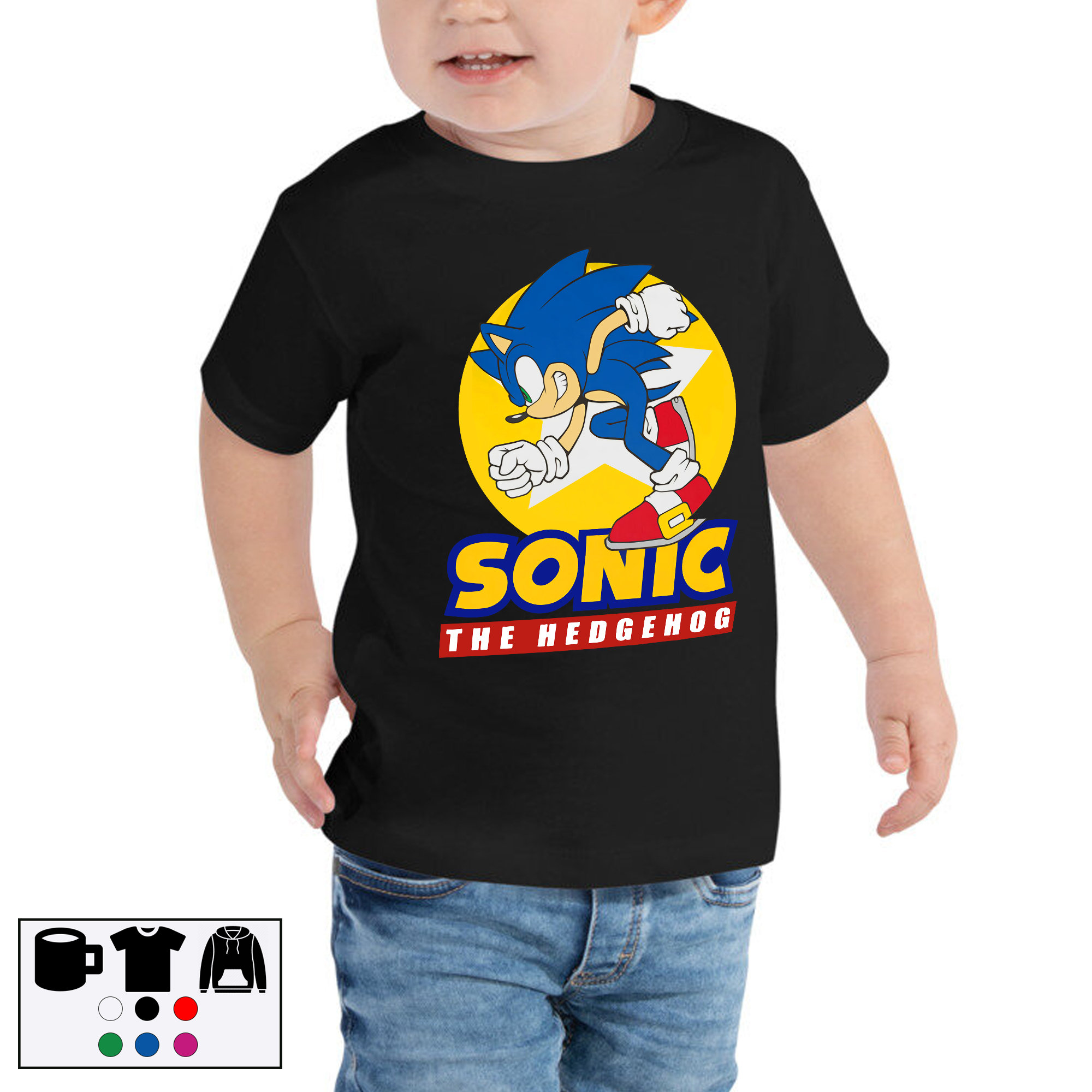 Sonic The Hedgehog Licensed Unisex T-Shirt, Sonic Hedgehog Movie, Sonic ...