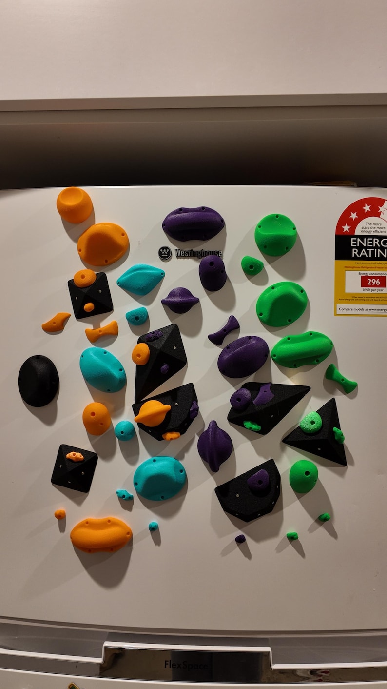 Mini Climbing Holds for Fridge Magnet - Gifts for Rock Climbers ...