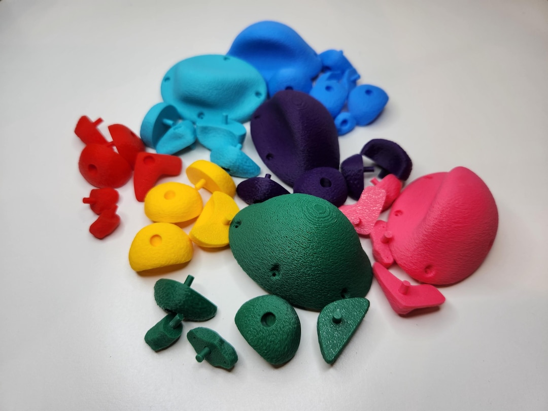 Rock Climbing Holds for Mini Bouldering Wall - Plug & Play Rock ...