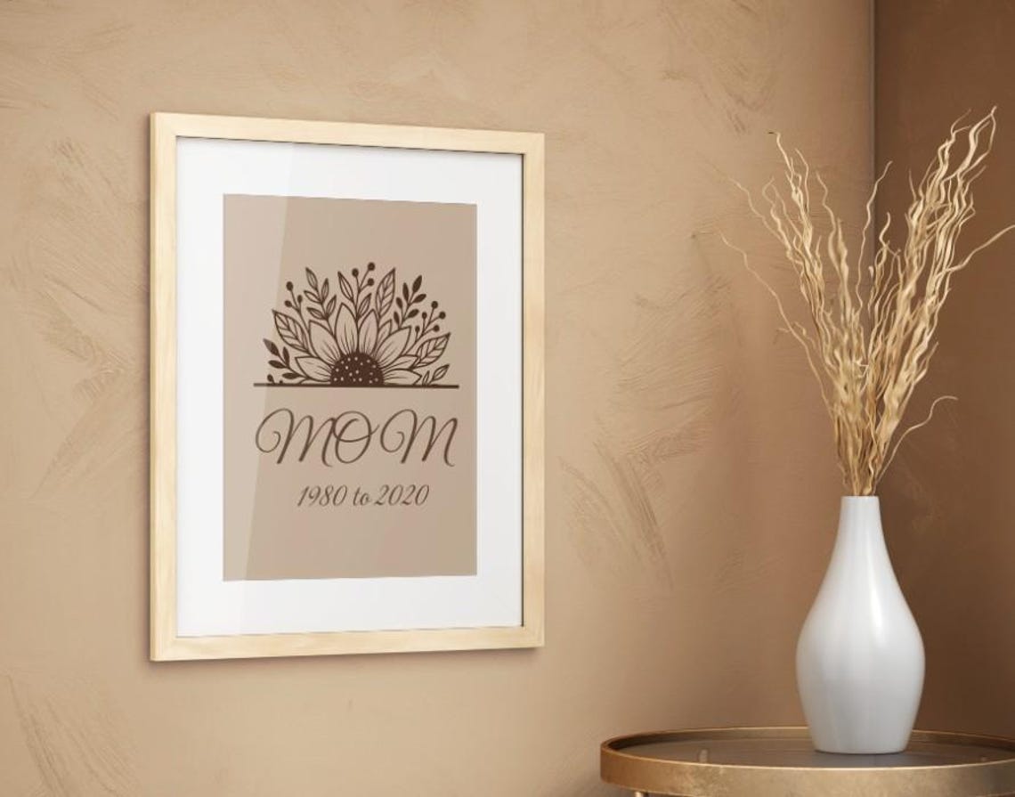 Sunflower Name Frame SVG, Split Monogram, Border Cut File (digital ...