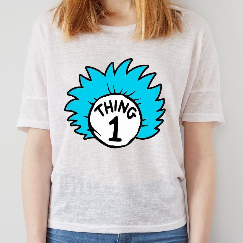 Thing 1 Thing 2 SVG, Thing 1 Thing 2 Cut File,thing 1 Thing 2 PNG Thing ...