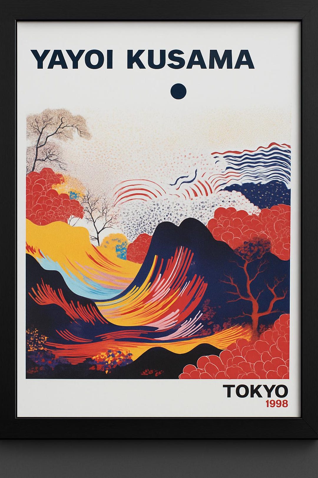 Yayoi Kusama - Wave - Poster Poster - Etsy