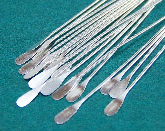 Silver Paddle Pins ,2 Inch 22 Gauge, Jewelry Finding, Silver-plated ...