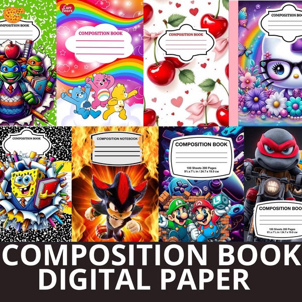 Composition Notebook - Etsy