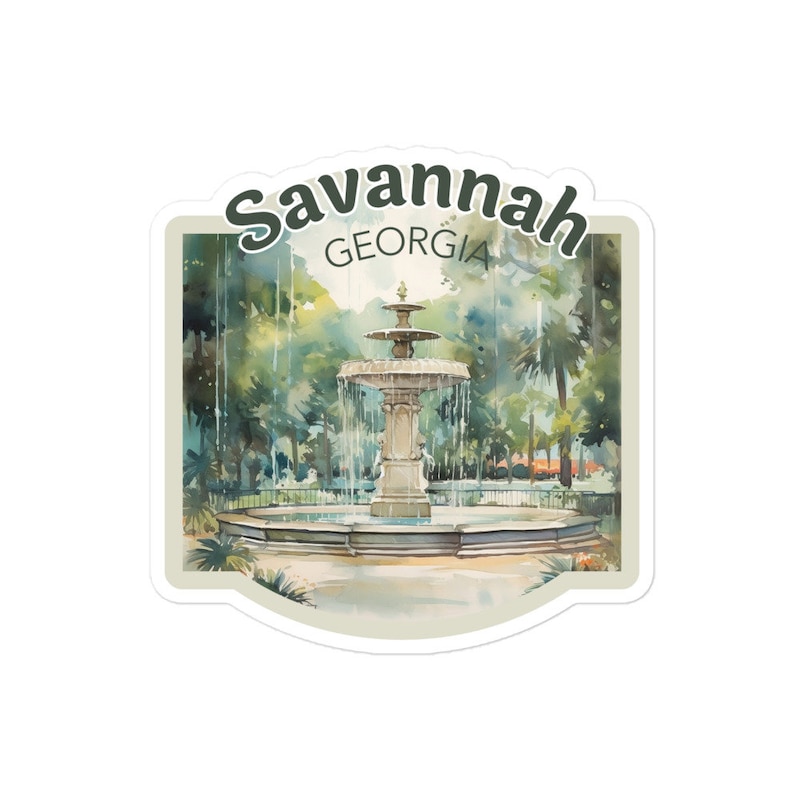 Savannah Ga Sticker - Etsy