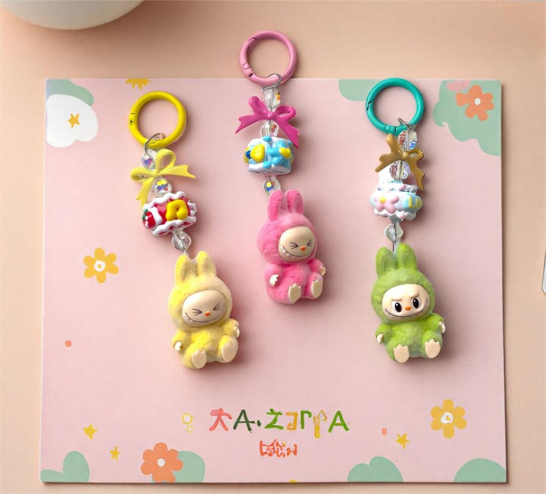Labubu Keychain Bag Phone Charms With Detachable Key Rings, Special and ...