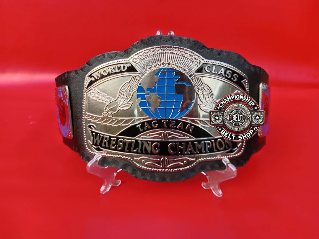 Vintage WCCW World Tag Team Championship Belt Adult Size, Wrestling ...