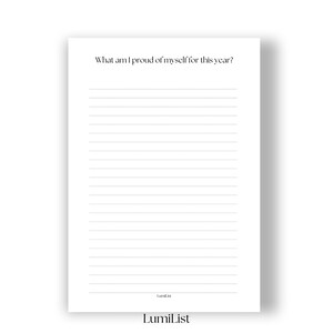 End of Year Reflection Workbook | Self-care Journal Prompts | Printable ...