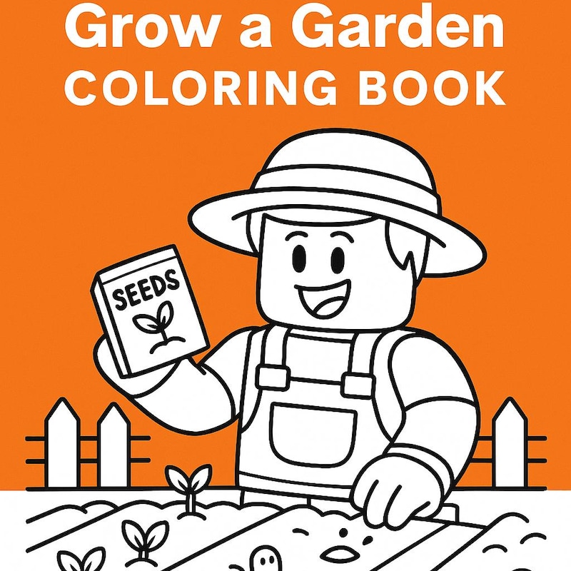 Grow a Garden Colouring - Etsy