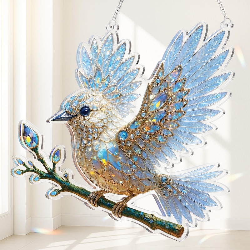 Crystal Sky Blue Bird - Etsy