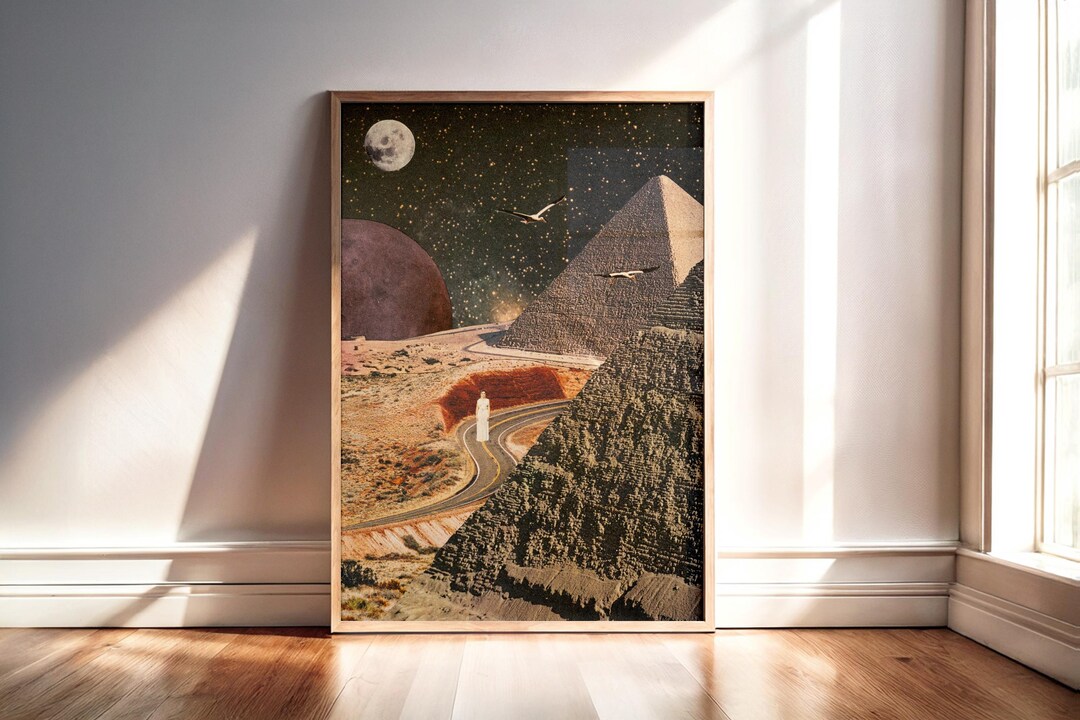 Impresión De Collage Análogo (pyramid on Mars) - Etsy