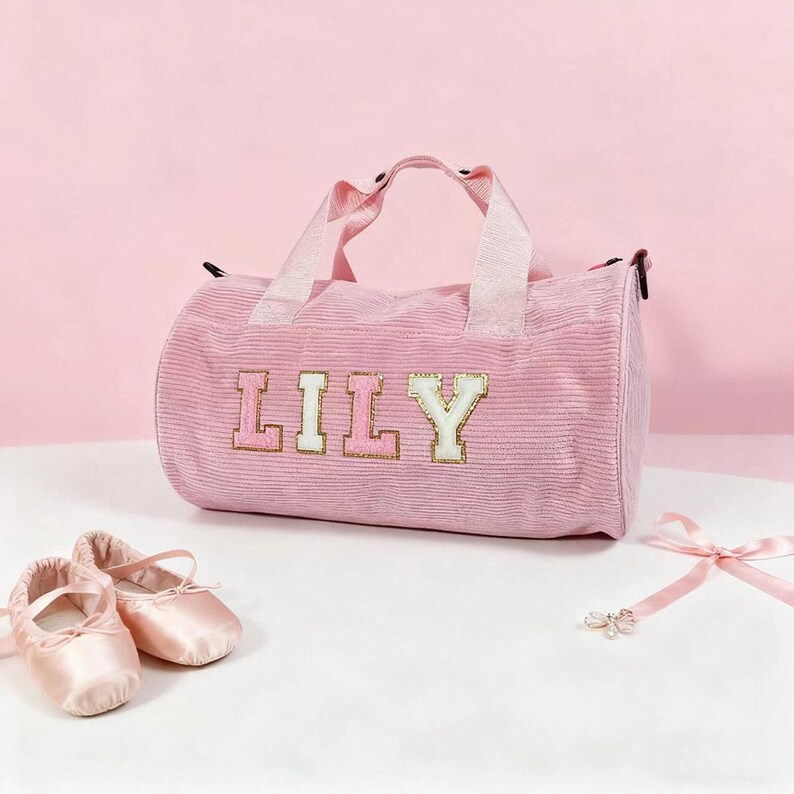 Personalized Corduroy Dance Bag With Chenille Letters: Ballet ...